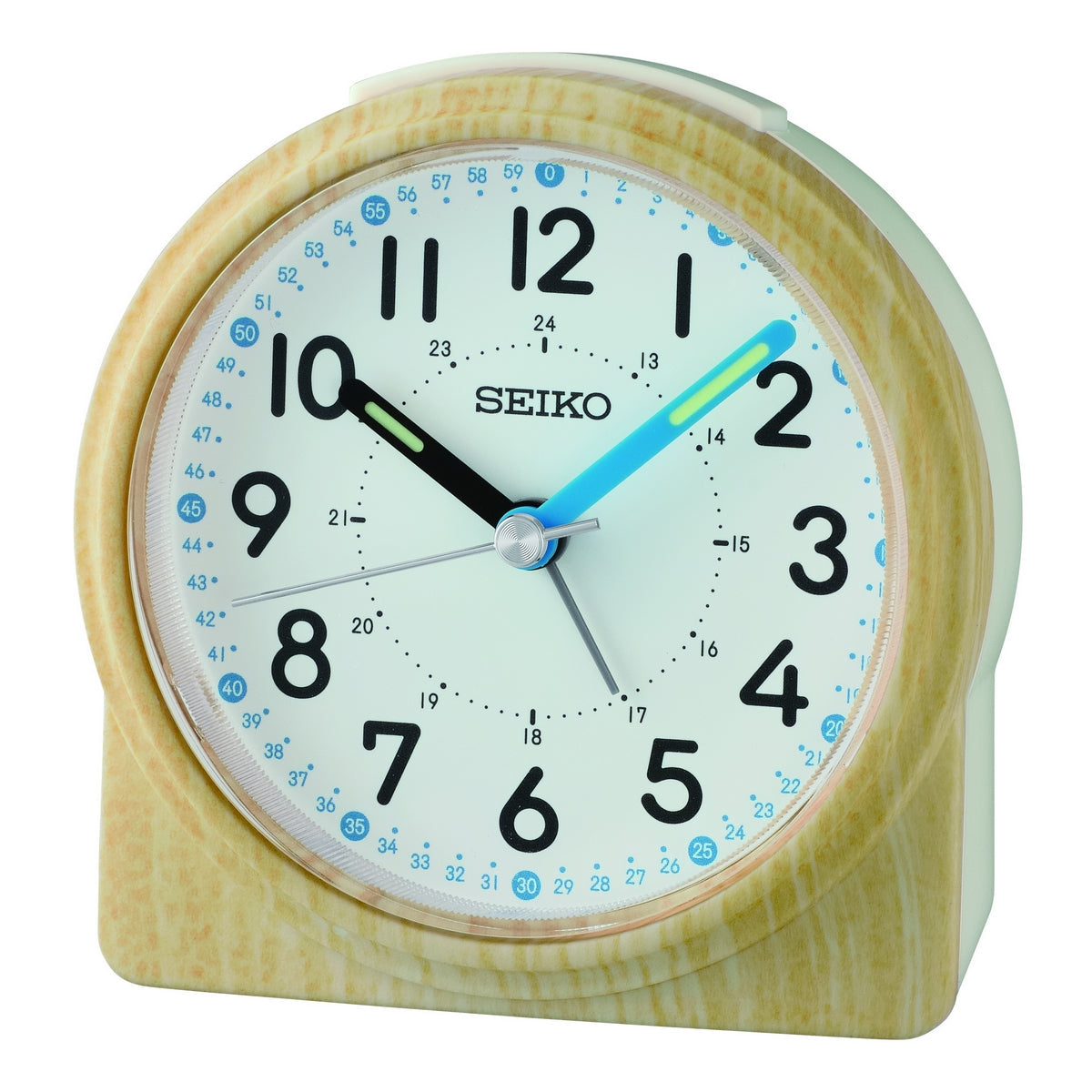 seiko quartz bedside alarm led light sweep second hand clock – Egans ...