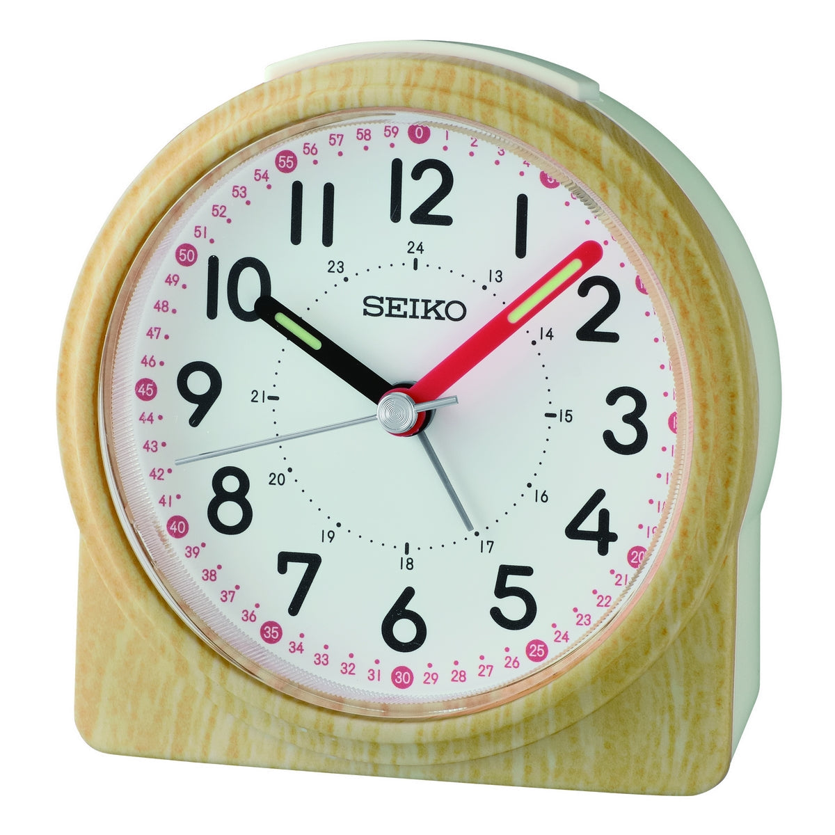 seiko quartz bedside alarm led light sweep second hand clock – Egans ...